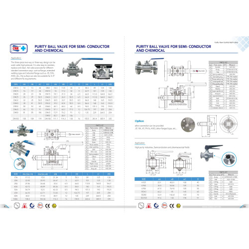 Ball Valves & Stainless Steel Valves for semiconductor
